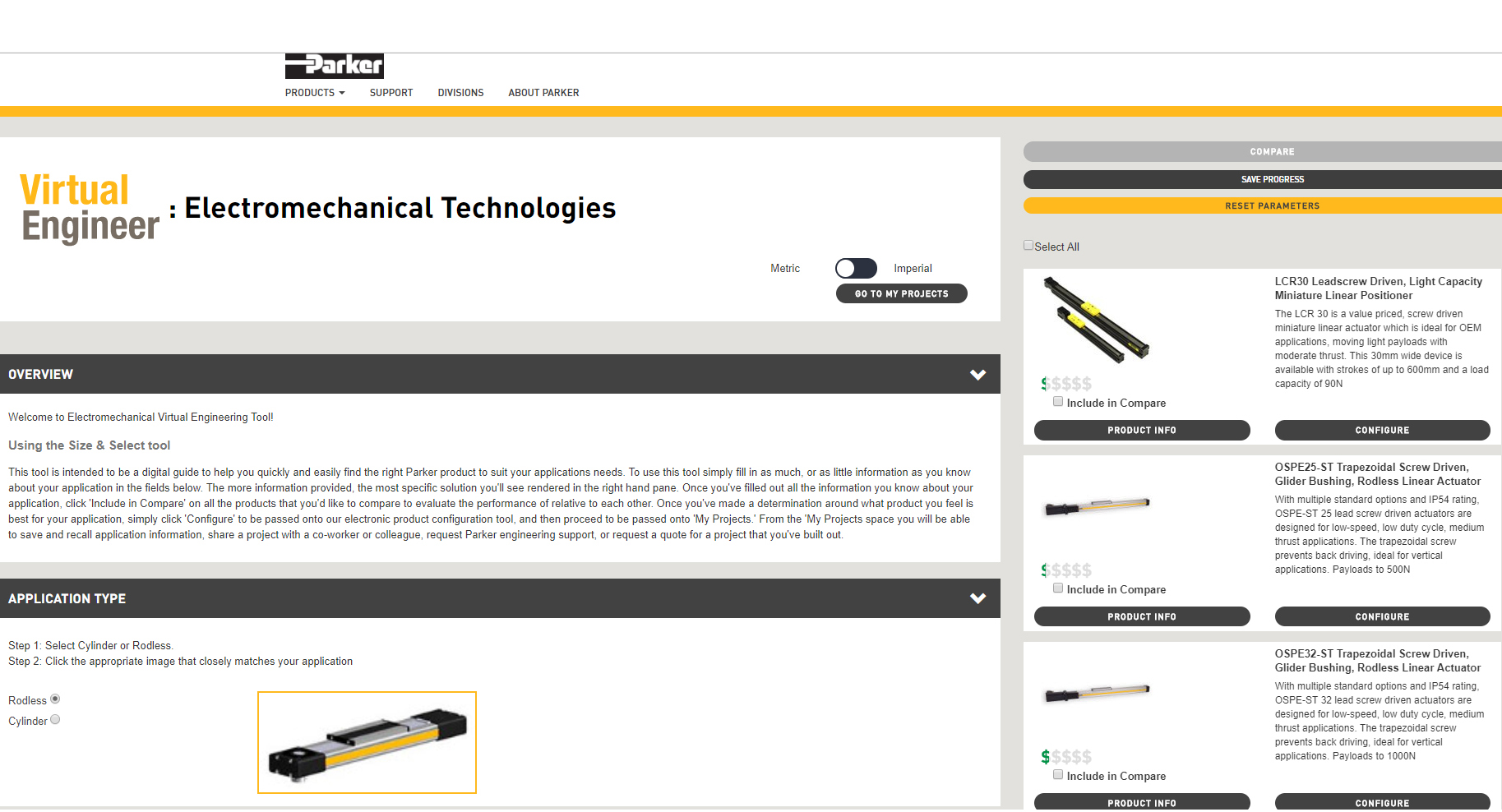 Parker Virtual Engineer— New easy-to-use sizing and selection design ...