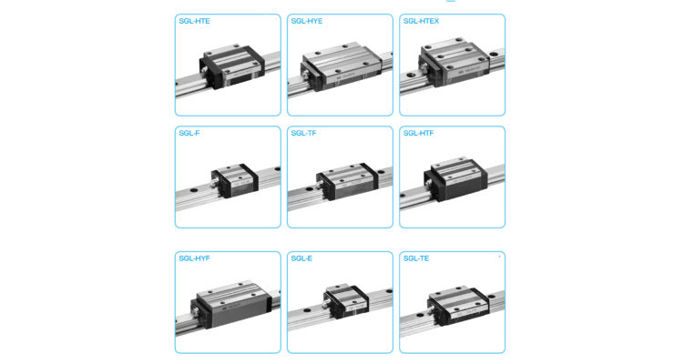 NB SGL slide guides for precise and rigid support of linear motion