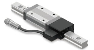 Space-saving integrated guide, linear encoder from THK