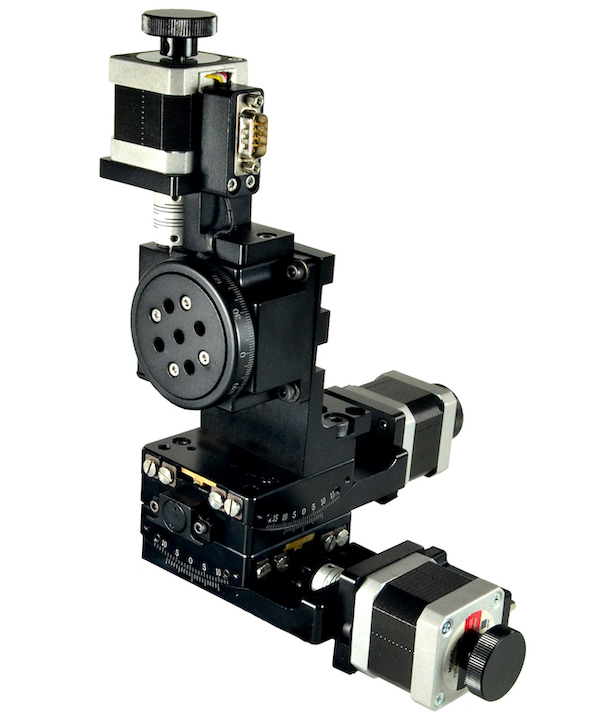 High-precision positioning stages feature four motor options